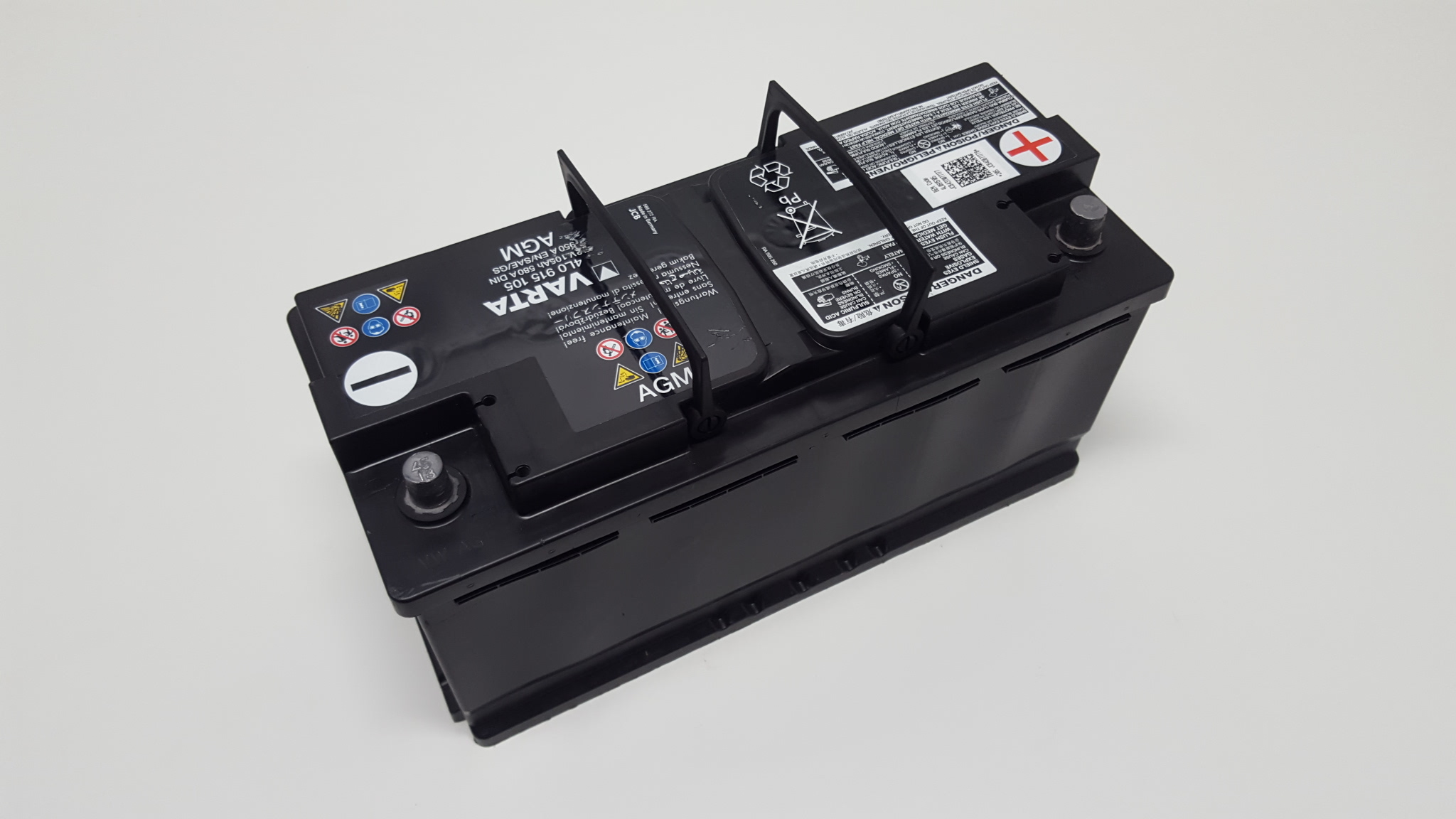 Original VW Audi Batterie Varta AGM 12V 105Ah 580A battery 4L0915105 | eBay